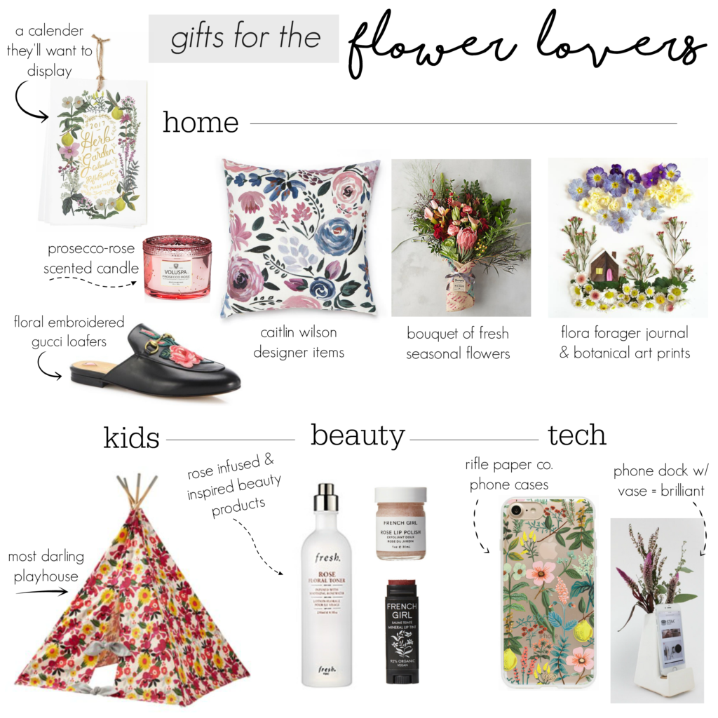 Gift Ideas for the Flower Lover - Zoë With Love